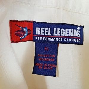 Reel Legends | Shirts | Mens Reel Legends Short Sleeve Button Front ...